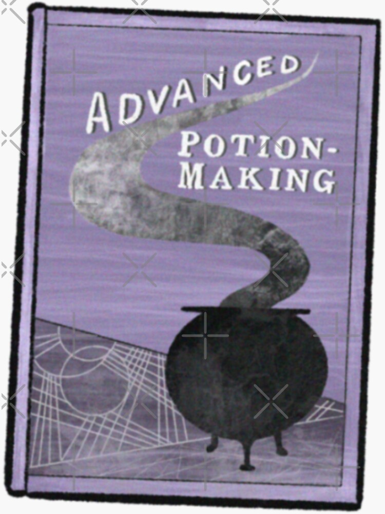 "Advanced potion making book" Sticker for Sale by SplendidArt | Redbubble