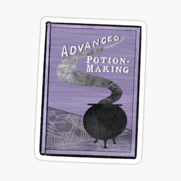"Advanced potion making book" Sticker for Sale by splendid scribbles ...
