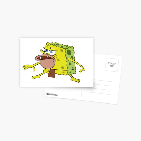 "Spongebob primitive meme" Postcard by jigglypuff284 | Redbubble