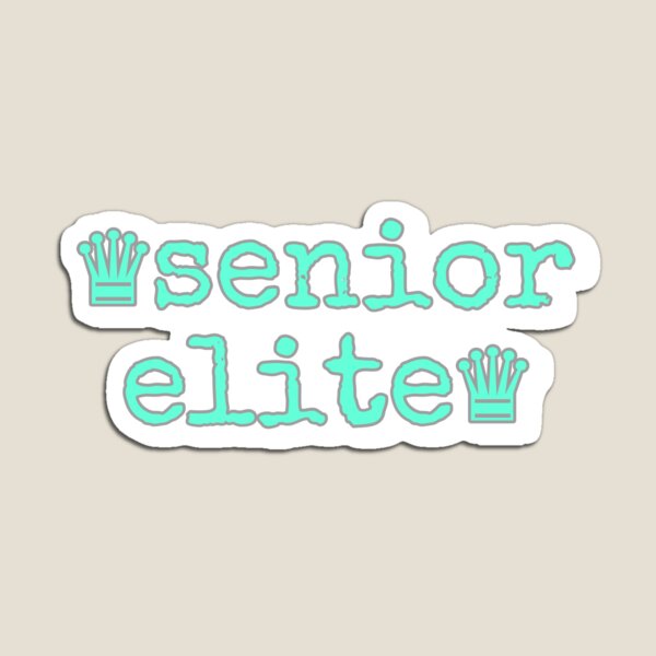 "Senior Elite Aufkleber" Magnet von mollykateparis | Redbubble