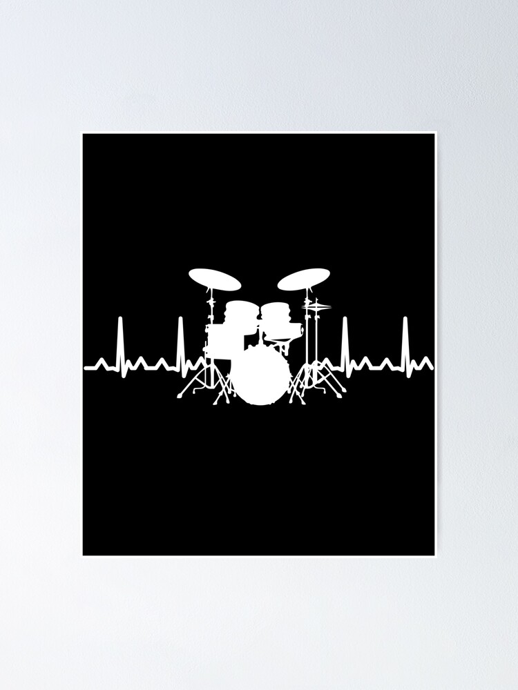 "Heart Beat Drummer" Poster for Sale by TheFlying6 | Redbubble