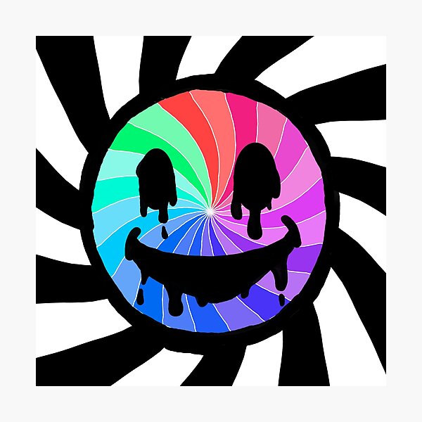 Trippy Smiley Face Photographic Prints | Redbubble
