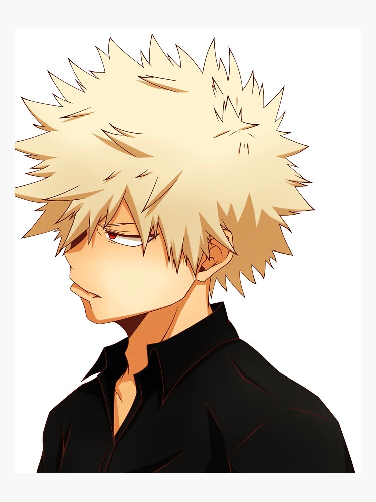 "Bakugo side profile :)" Sticker by ashton-insanity | Redbubble