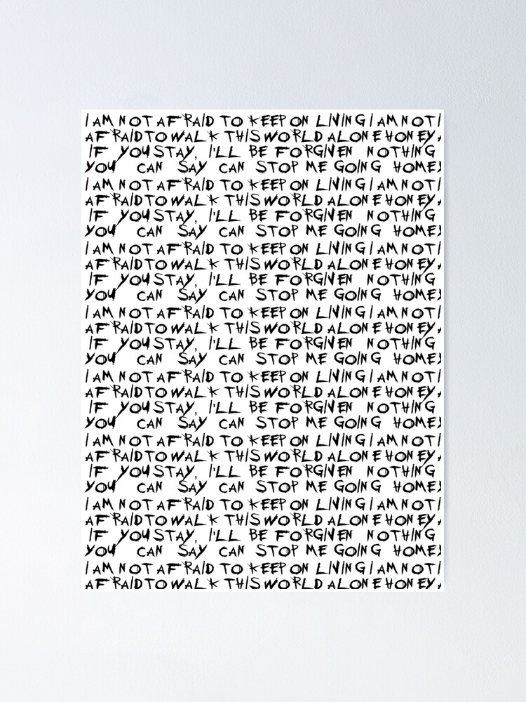 "famous last words" Poster by maddylovesolive | Redbubble
