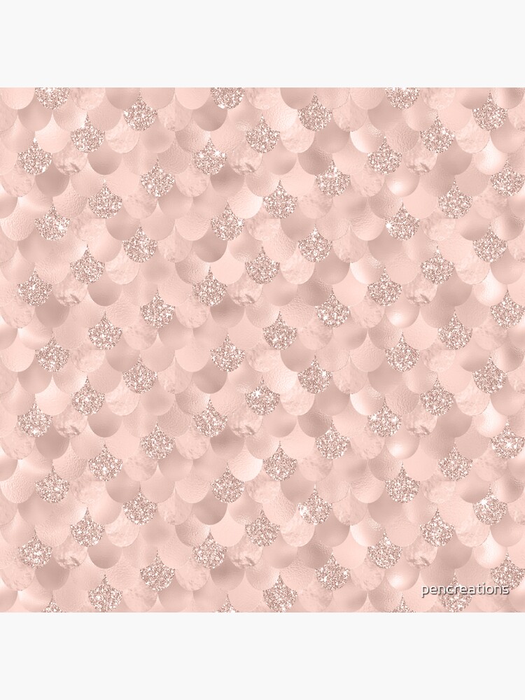 "Girly Pink Glitzy Glitter Mermaid" Sticker by pencreations | Redbubble