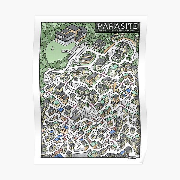 "Parasite Map" Poster for Sale by Judypark | Redbubble