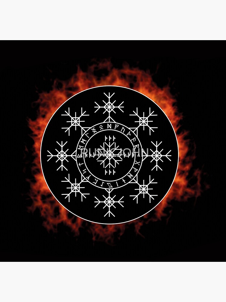 "Powerful Protection Stave" Poster for Sale by RUNICJOHN | Redbubble