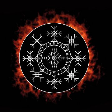 "Powerful Protection Stave" Poster for Sale by RUNICJOHN | Redbubble