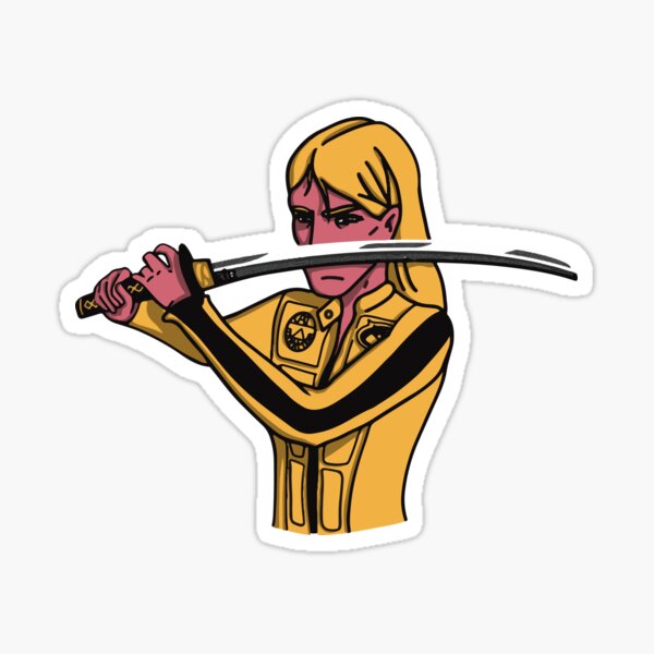 "Beatrix Kiddo (Kill Bill)" Sticker by pesirifrancesco | Redbubble