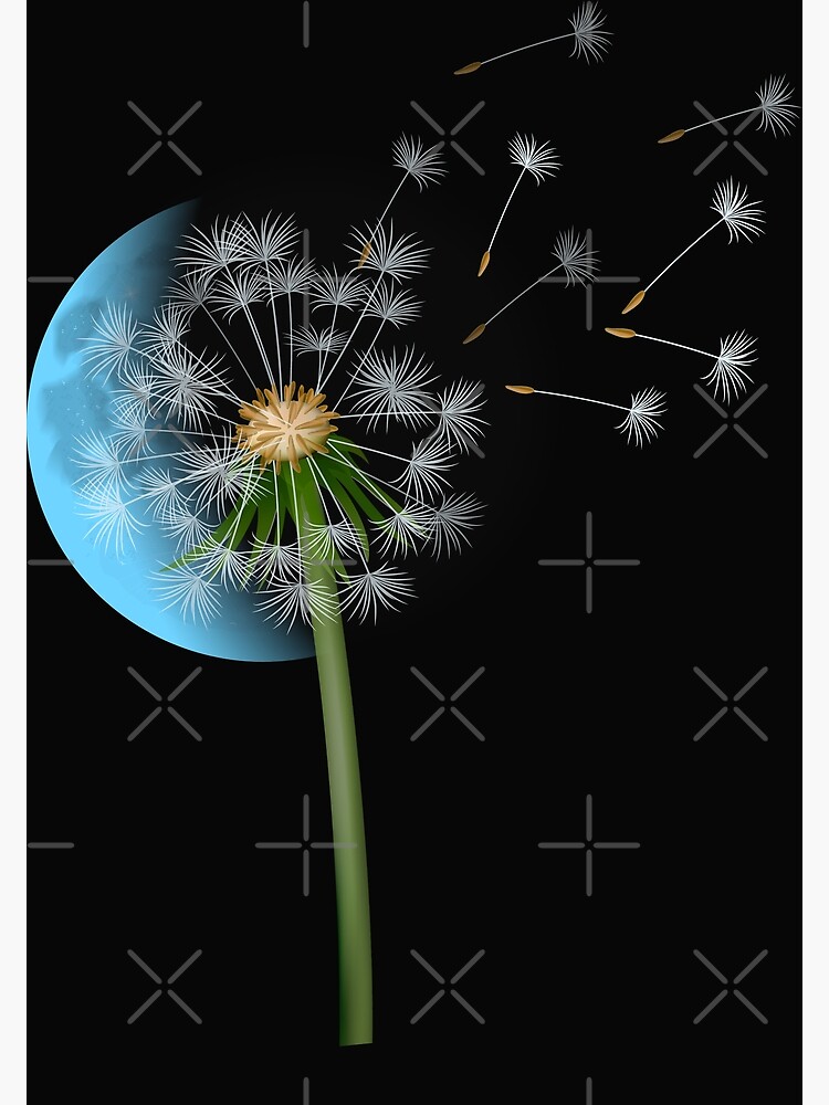 "Dandelion Moon" Poster by Yernarb | Redbubble