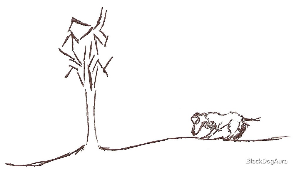 "Wolf stalking Tree." by BlackDogAura | Redbubble