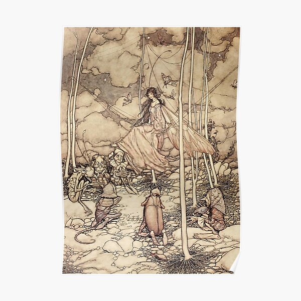Fairies and Elves” by Arthur Rackham" Poster for Sale by PatricianneK ...