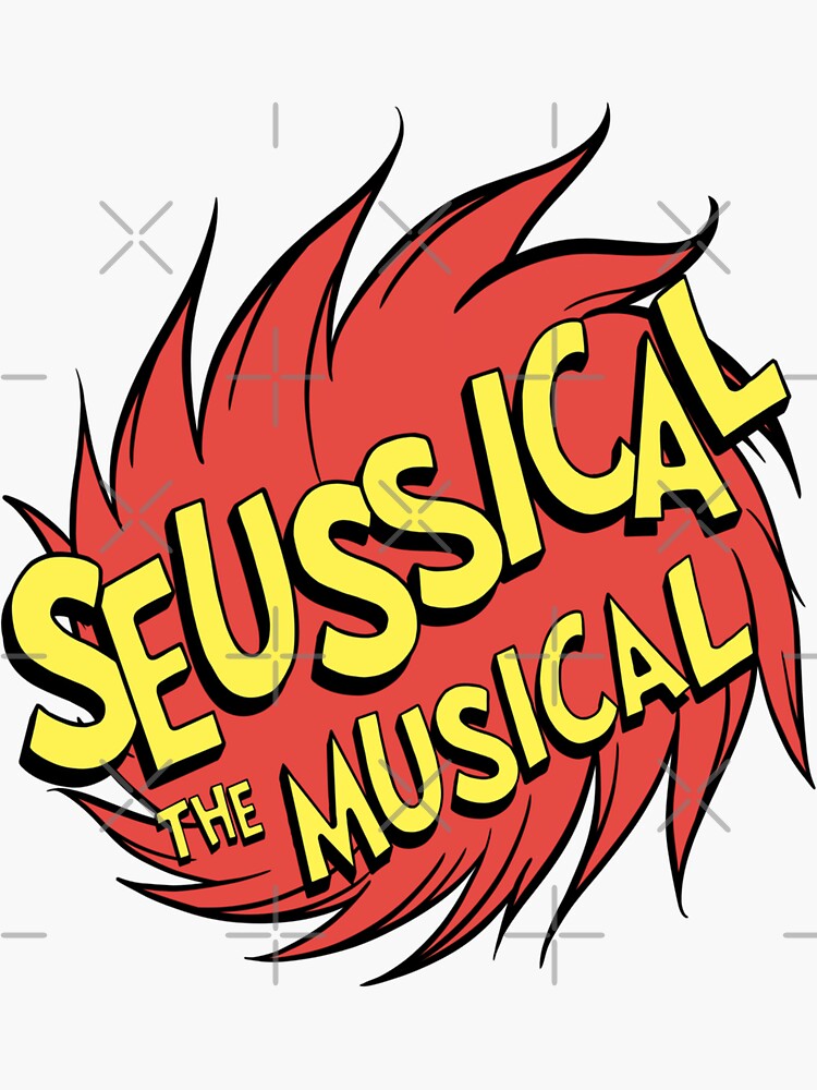 "Seussical the Musical logo" Sticker for Sale by MaeleaTan | Redbubble