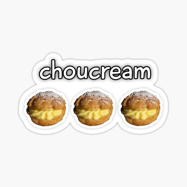"chou cream" Sticker for Sale by tristeur | Redbubble