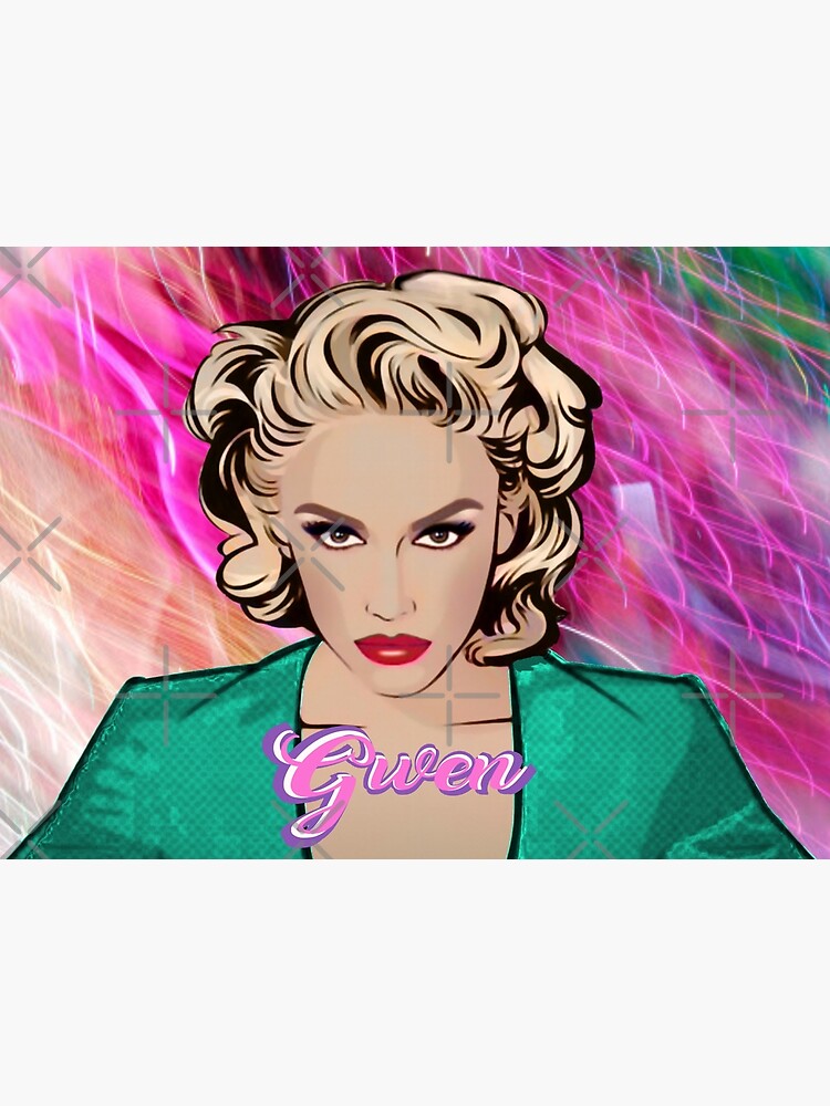 "Gwen Stefani Famous Singer Ska Pop Art Pink Teal" Photographic Print ...