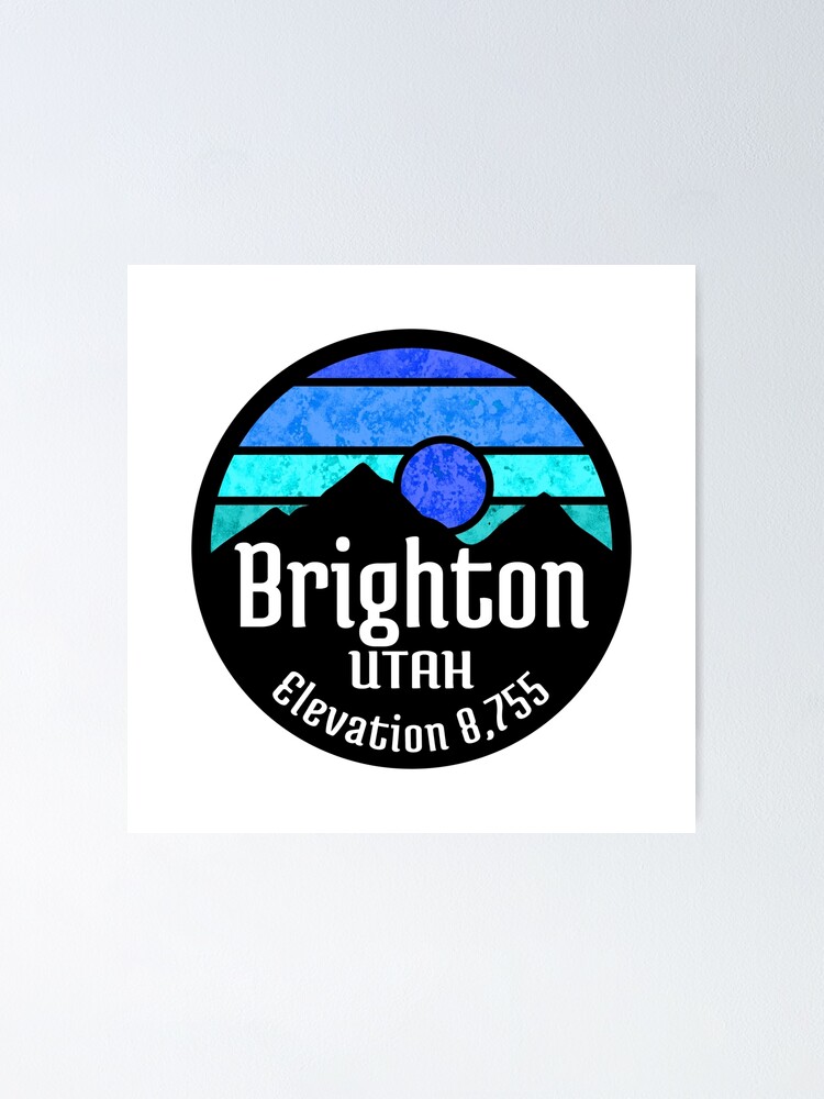"Ski Brighton Utah Skiing Hiking " Poster by MyHandmadeSigns | Redbubble
