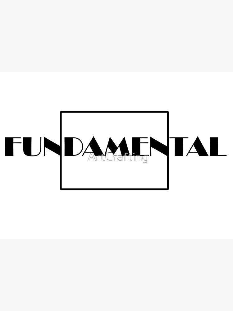 "Fundamental logo" Art Print for Sale by ArtCrafting | Redbubble