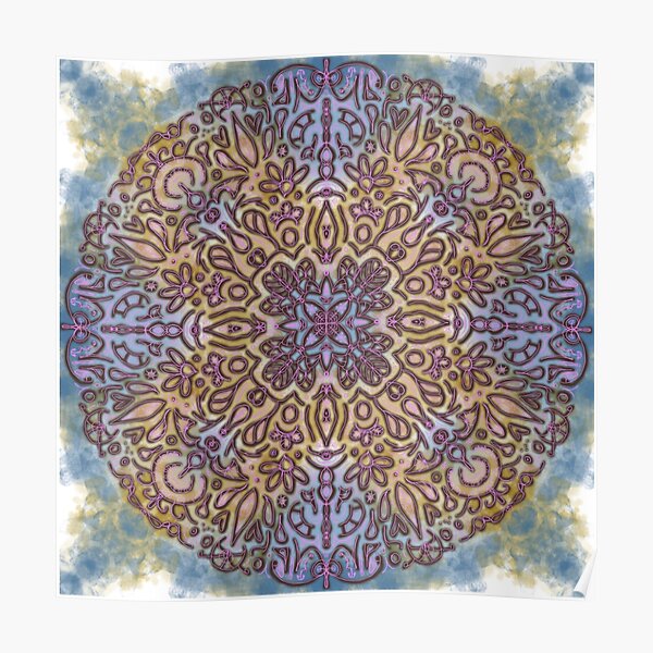 "Mandala Dreamin’" Poster by ashlee-fuoco | Redbubble