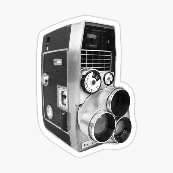 "8mm film video camera" Sticker for Sale by superveillance | Redbubble