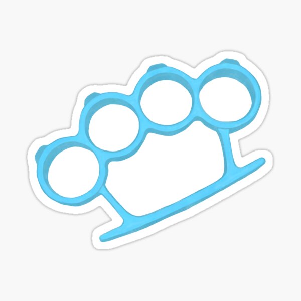 "Brass knuckle " Sticker for Sale by negrarts | Redbubble
