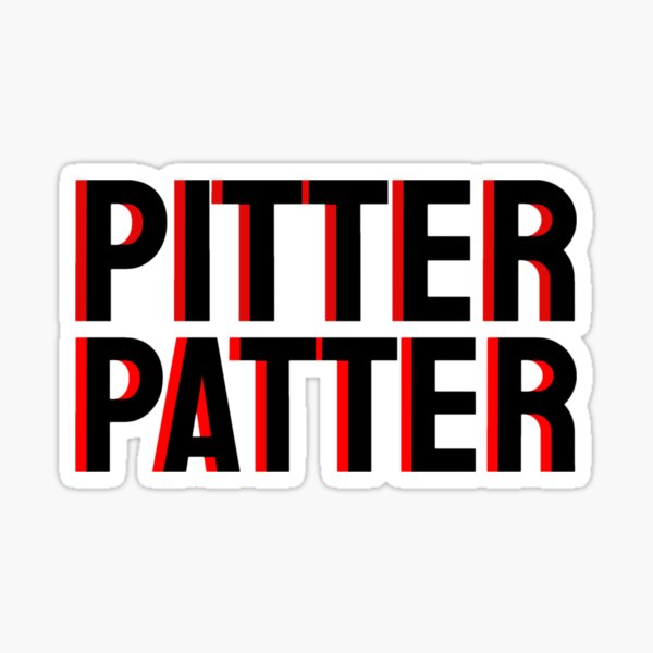 "Pitter Patter" Sticker by alyssaflitter | Redbubble