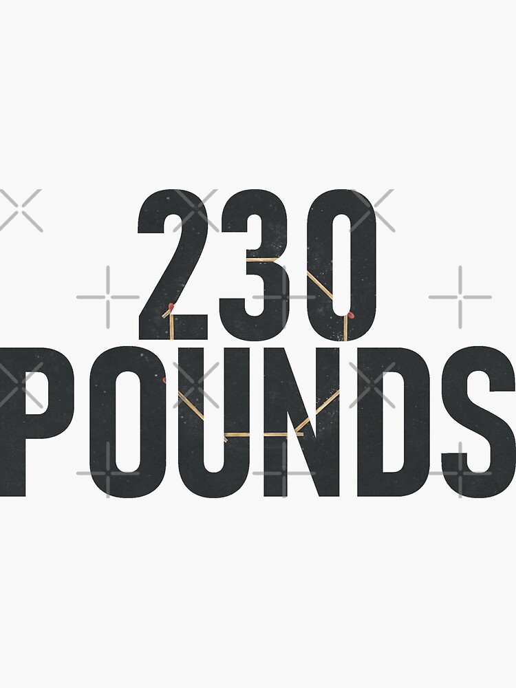 "230 Pounds - The Octagon" Sticker for Sale by SilvaDesigns | Redbubble