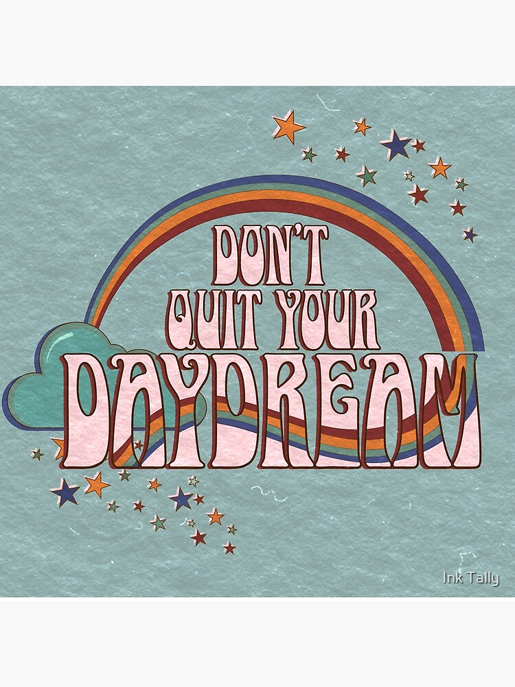 "Inspirational, Motivational Quote 70's Retro Rainbow" Poster for Sale ...