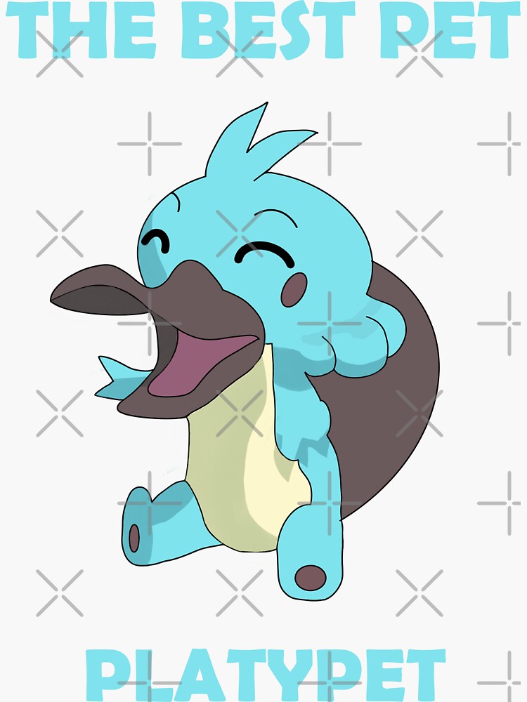 Pegatina «Temtem Platypet La mejor mascota» de FloWynn | Redbubble