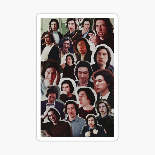 "Adam Driver as Charlie Barber Collage Edit" Sticker for Sale by goon ...