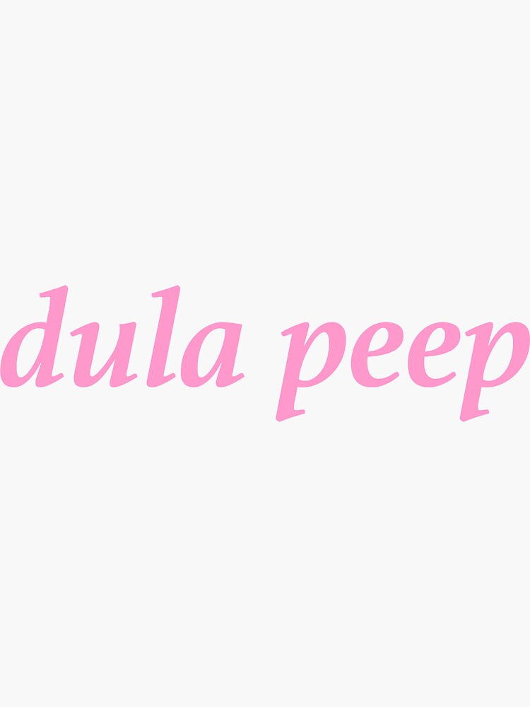 "Dula Peep" Sticker for Sale by trashgoblin666 | Redbubble