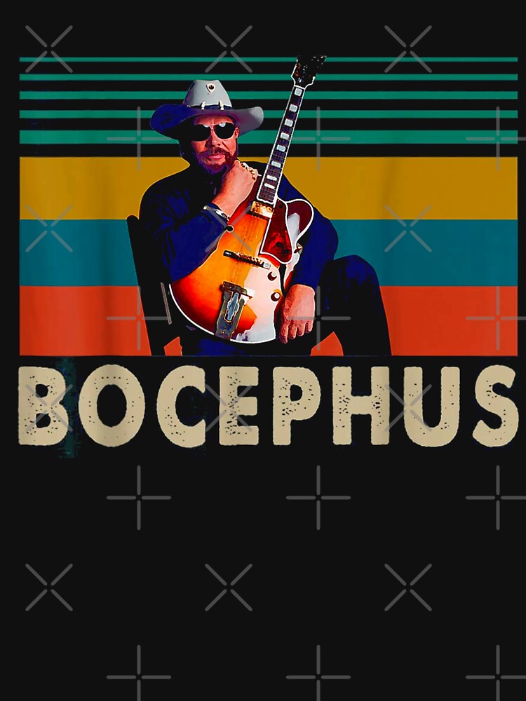 "Bocephus Vintage Retro Hank Jr shirt Williams Funny Musician T-Shirt ...