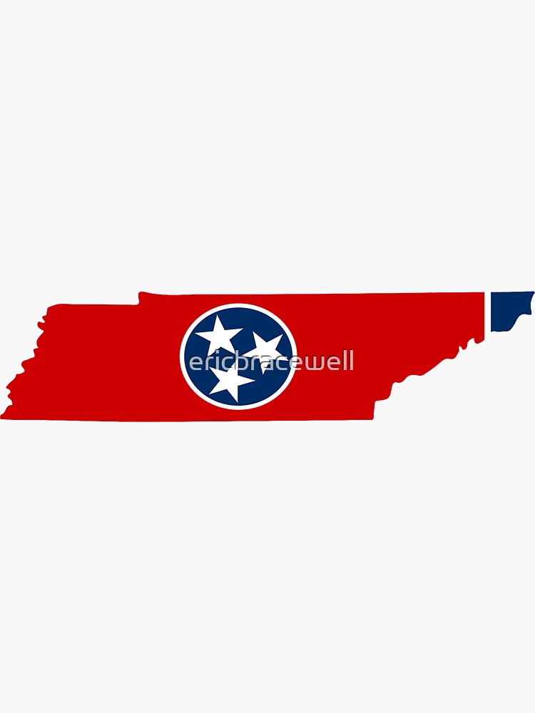 "Tennessee State Flag" Sticker for Sale by ericbracewell | Redbubble