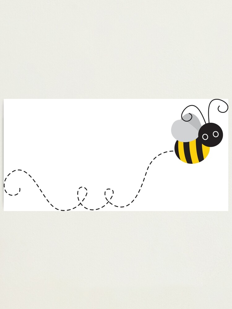 "Cute Bumblebee Trail, Honey Bee Beehive, Honeycomb" Photographic Print ...