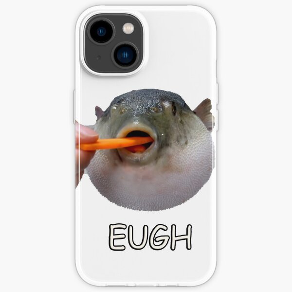"Augh, eugh (Puffer Fish Eating Carrot)" iPhone Case for Sale by Jobel ...