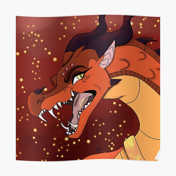 Queen Scarlet Wings Of Fire Posters | Redbubble