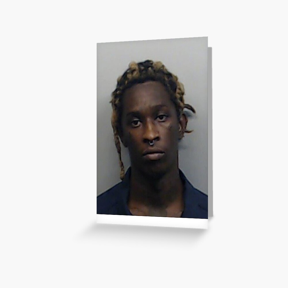 "Young Thug Mugshot" Greeting Card for Sale by MUG-SHOT | Redbubble
