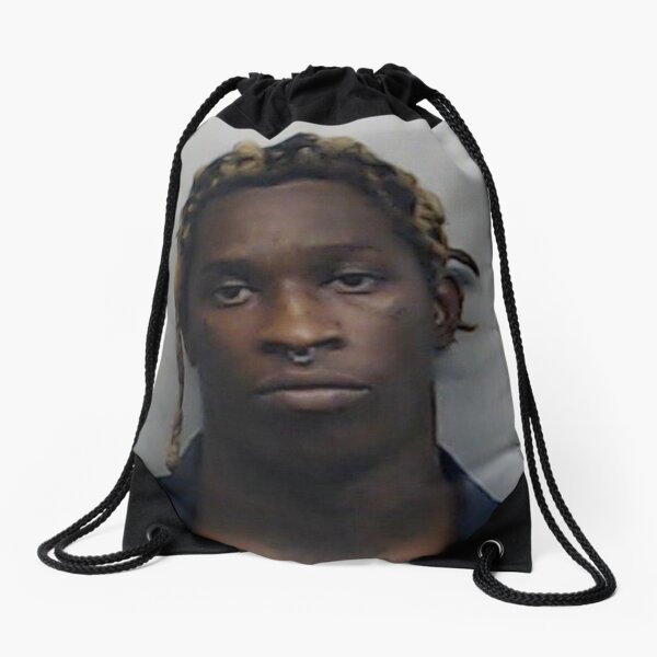 "Young Thug Mugshot" Drawstring Bag for Sale by MUG-SHOT | Redbubble
