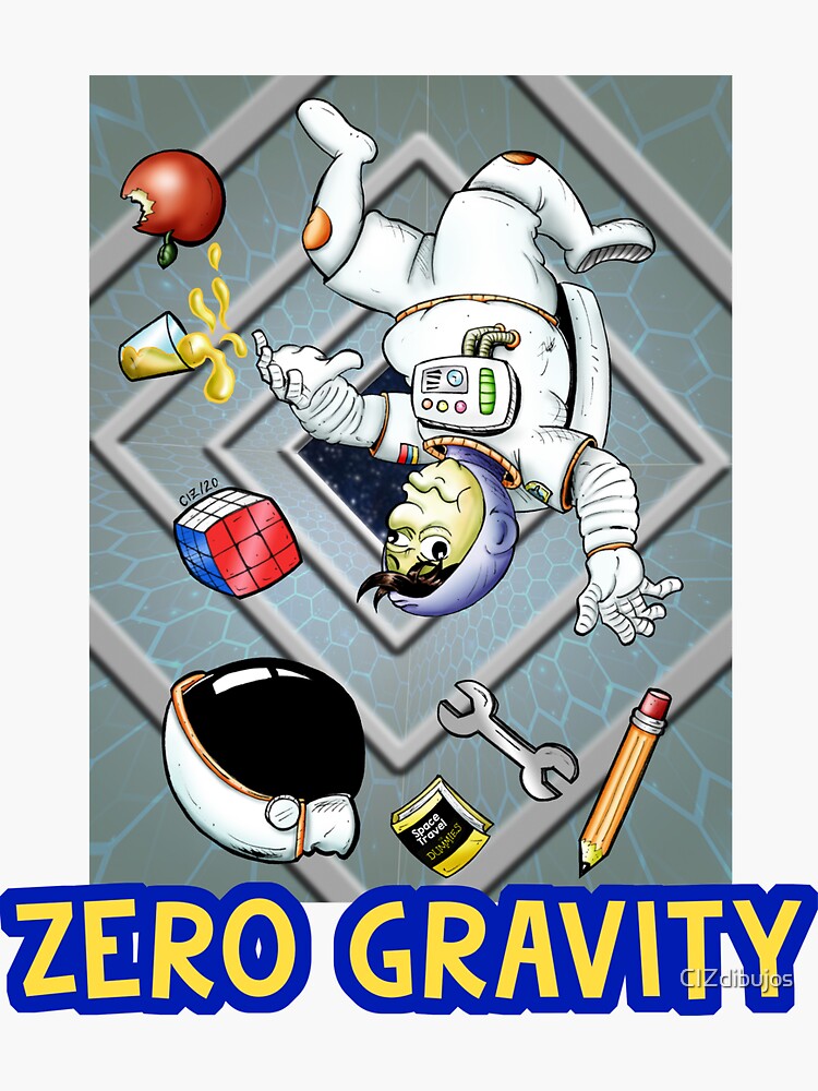 "Zero gravity" Sticker by CIZdibujos | Redbubble