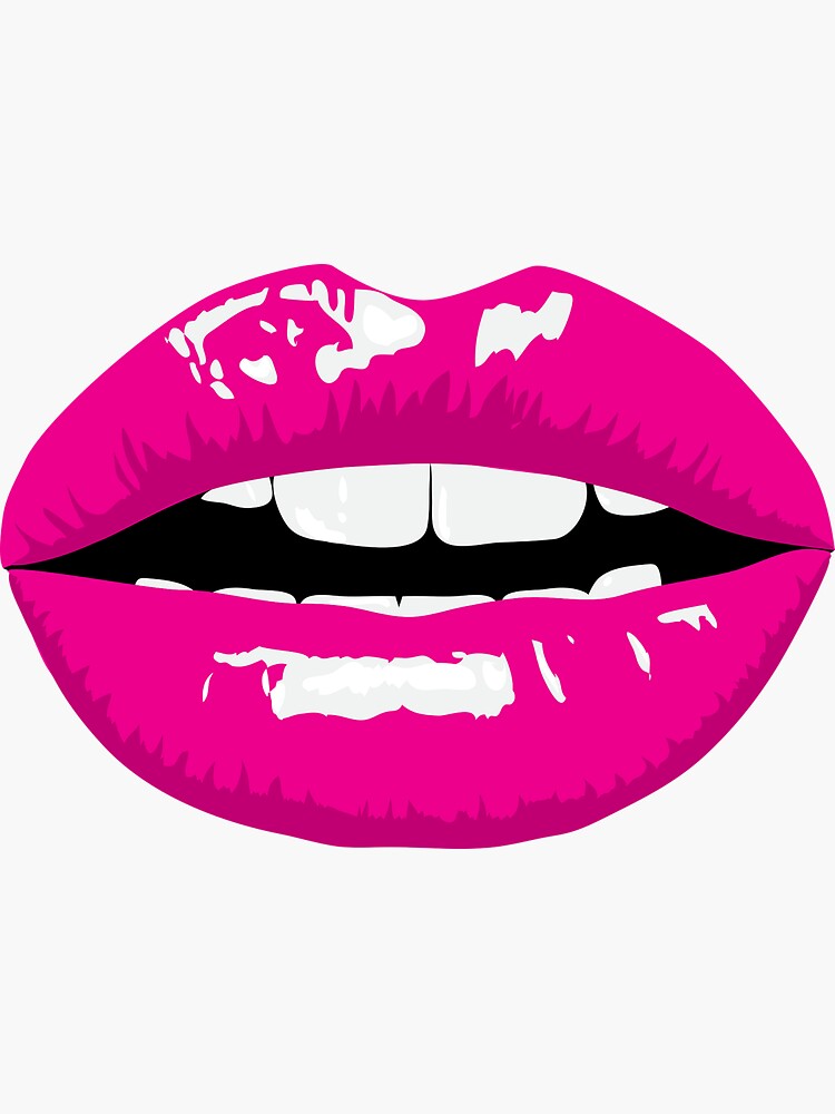 "Lips Sticker" Sticker by meganslats | Redbubble