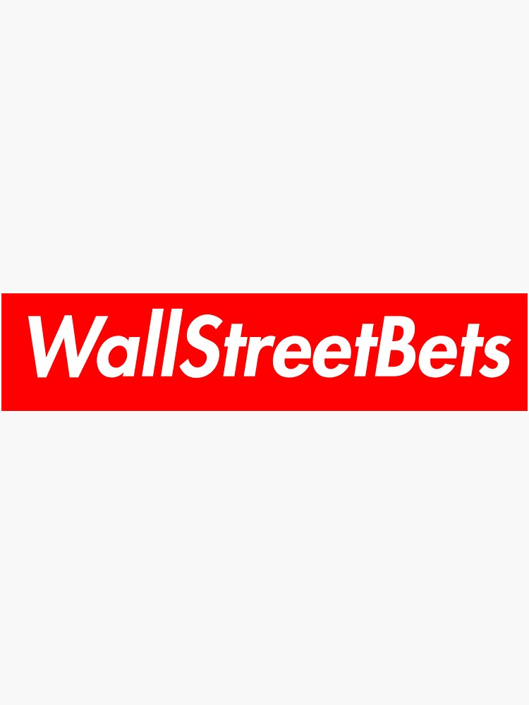 "WallStreetBets Box Logo" Sticker for Sale by mgg5 | Redbubble