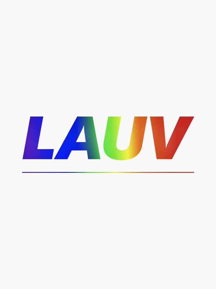 "lauv rainbow" Sticker by jaymiesphotos | Redbubble