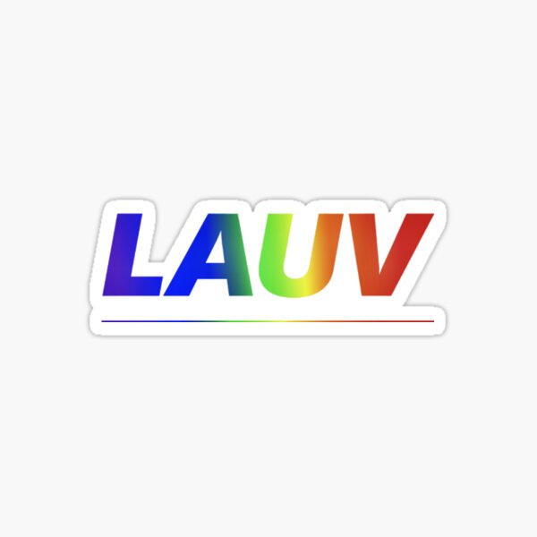 "lauv rainbow" Sticker by jaymiesphotos | Redbubble