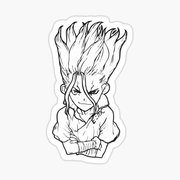 "senku ishigami merch" Sticker for Sale by warongboto | Redbubble