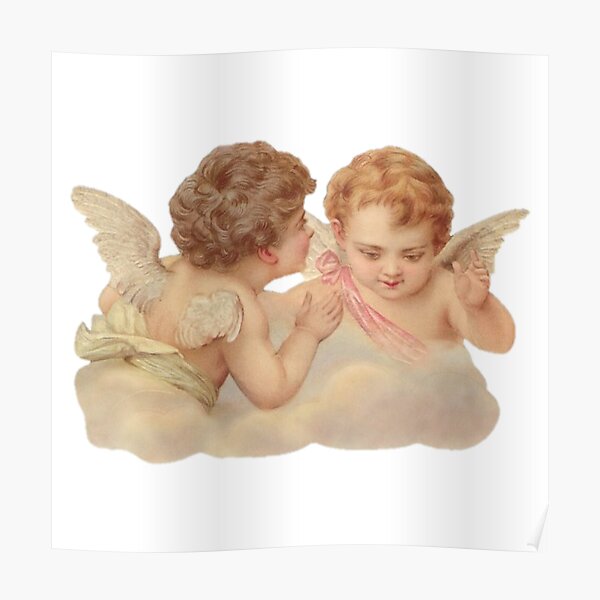 "whispering angels" Poster for Sale by imajuicypie | Redbubble
