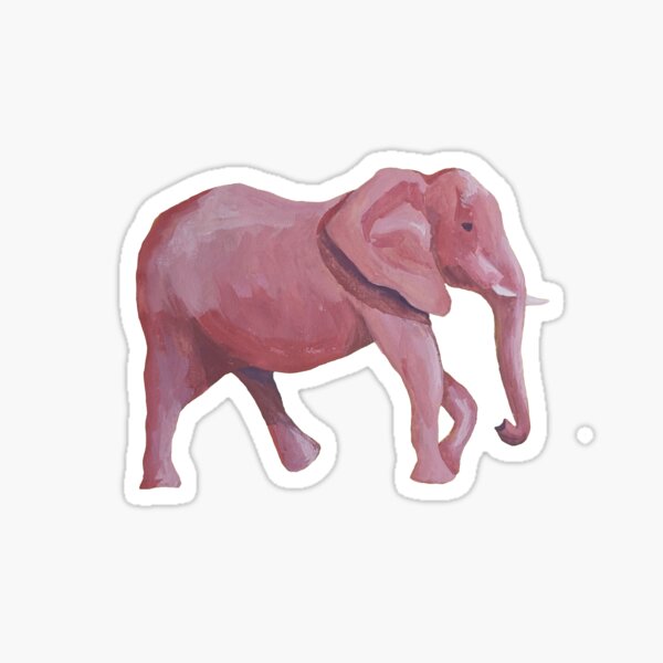 "pink elephant" Sticker for Sale by gabrielaglz | Redbubble