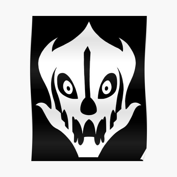 "Gaster Blaster" Poster for Sale by keaderi | Redbubble