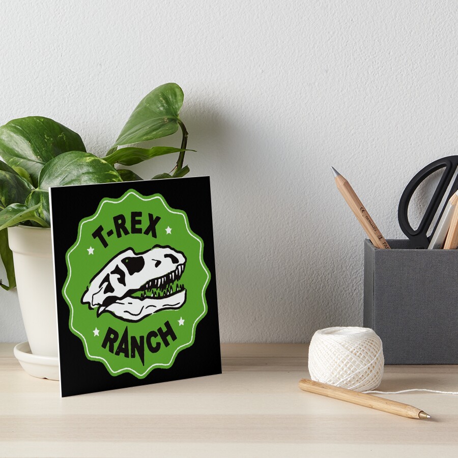 "T-Rex Ranch" Art Board Print by colorfull751 | Redbubble