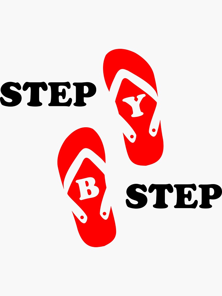 "Step by step" Sticker by bulecool | Redbubble