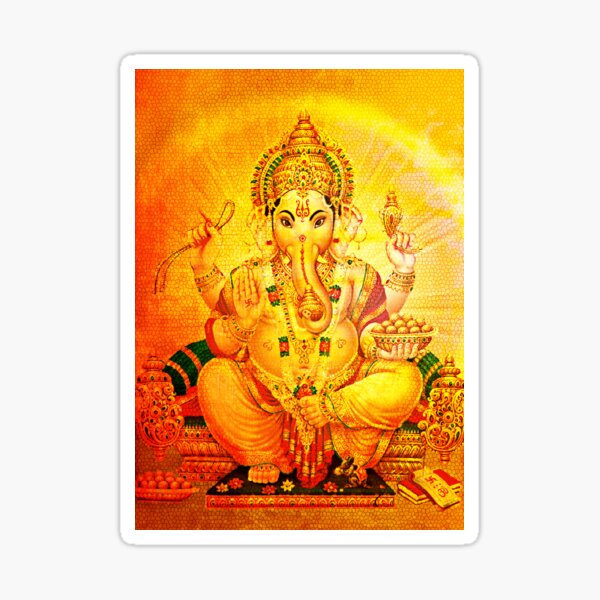 "Ganesha - Ganapati, Vinayaka, Pillaiyar " Sticker for Sale by MDAM ...