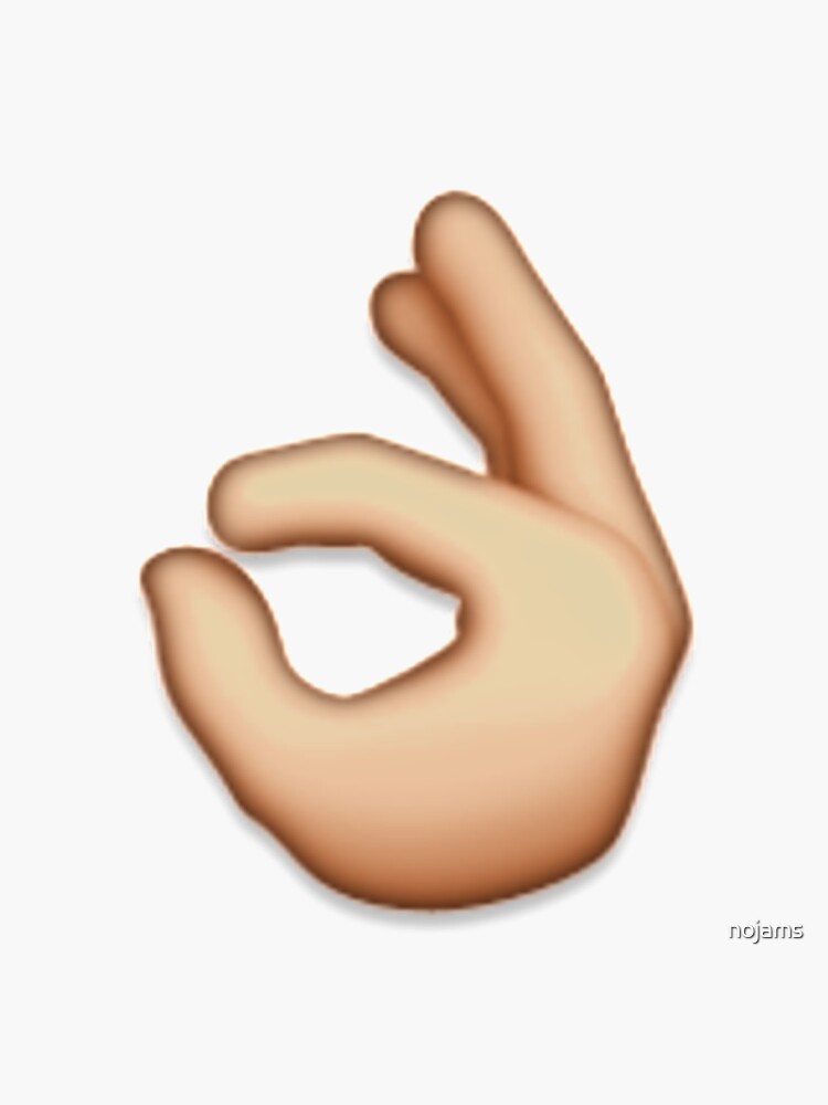 "OK Emoji" Sticker by nojams | Redbubble
